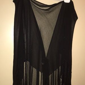 Accessories | Black Sheer Wrap | Poshmark